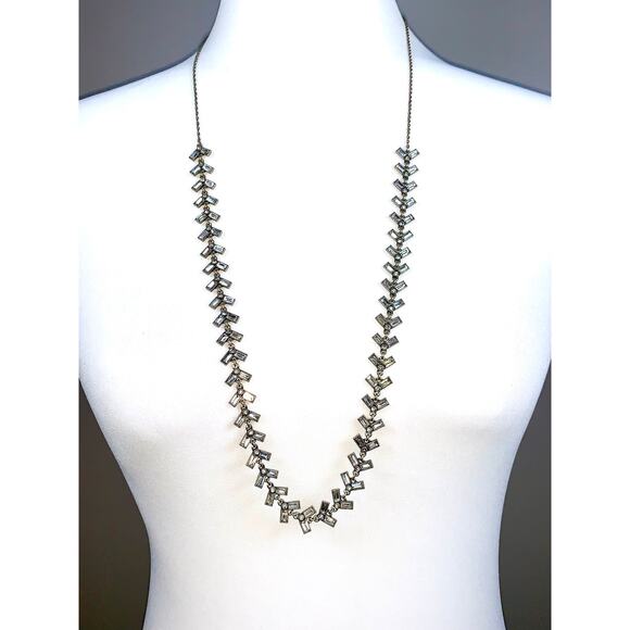 LOFT | Jewelry | Vintage Ann Taylor Loft Long Crystal Chain Arrow ...